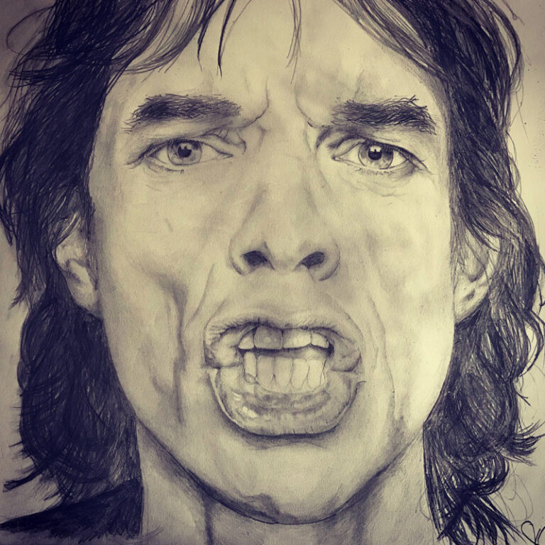 Mick Jagger Drawing – PDI Design